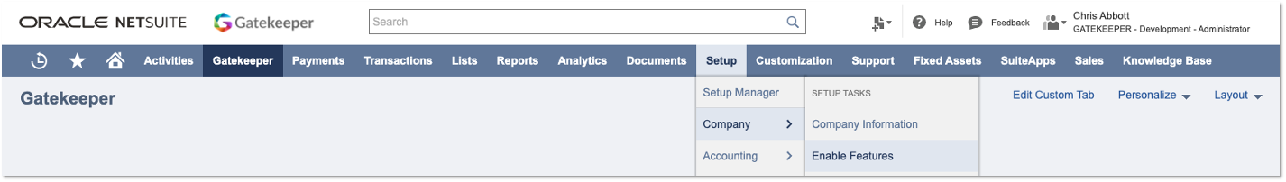 Gatekeeper NetSuite Integration Guide